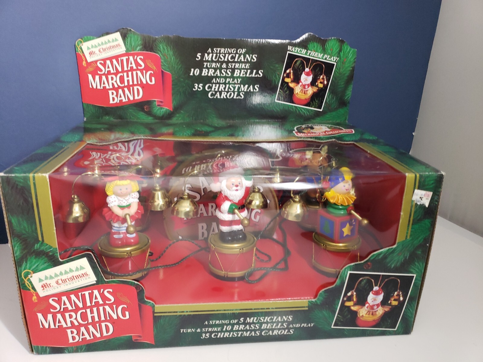 Mr. Christmas Santa's Marching Band Brass Bells Playing 35 Carols for ...