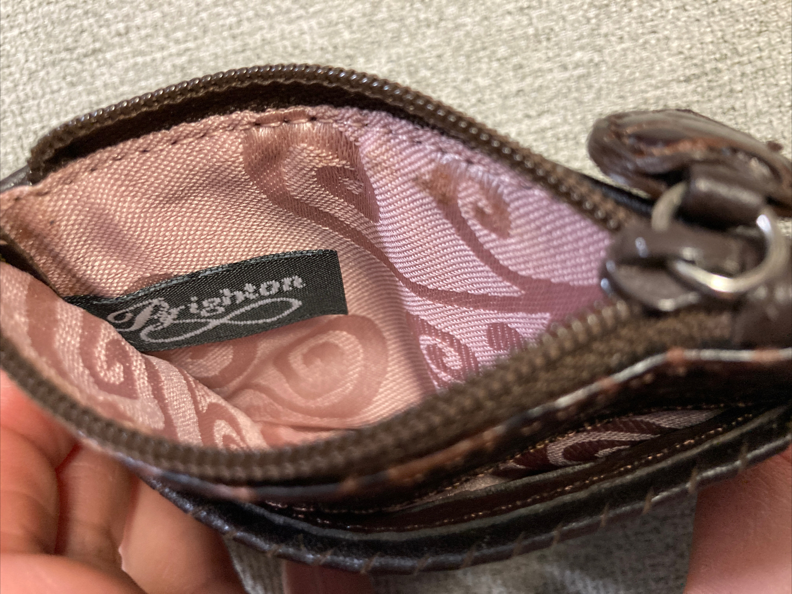 Brighton small wallet brown leather Heart | eBay