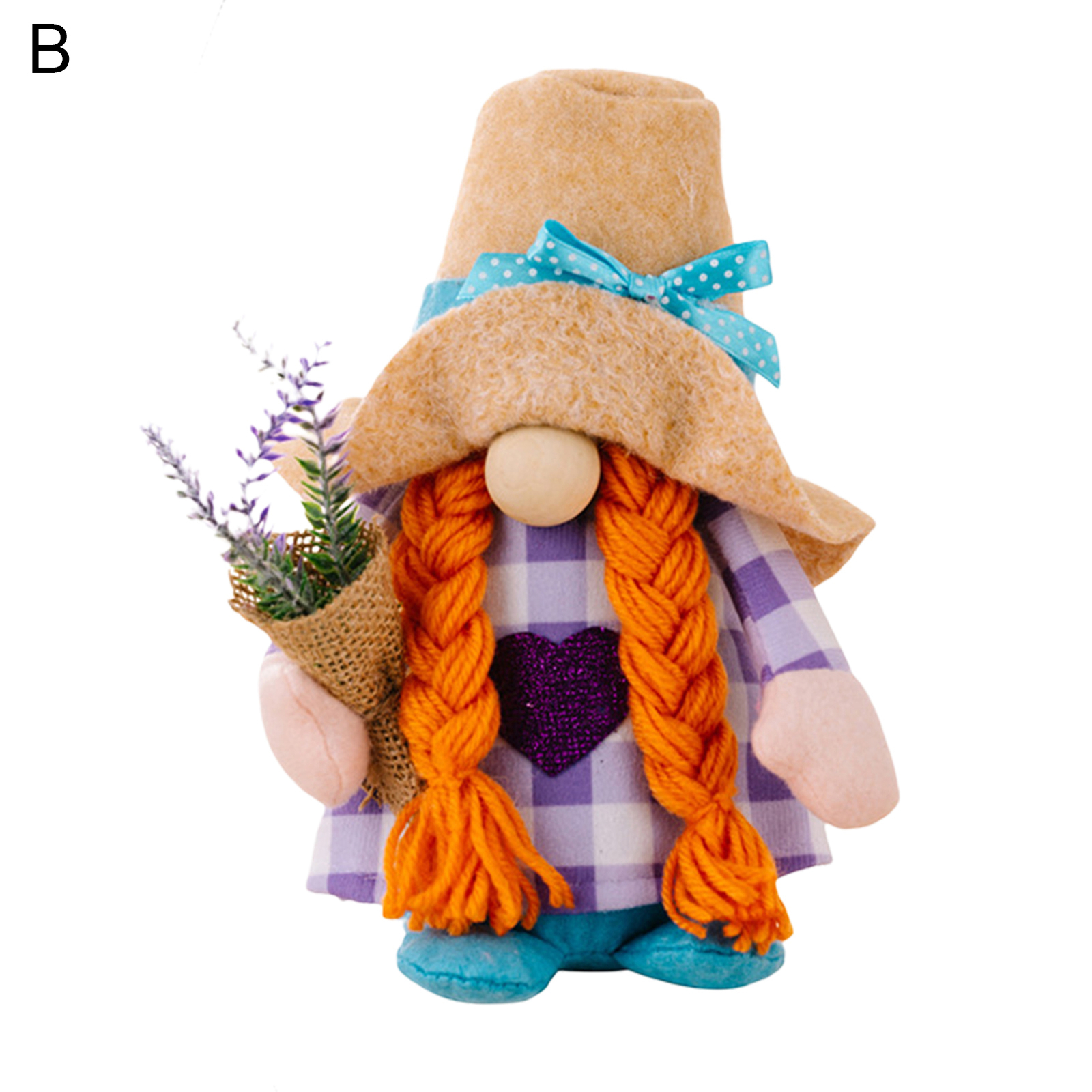 Faceless Doll Elegant Decorative Boy/girl Type Purple Lavender Faceless ...