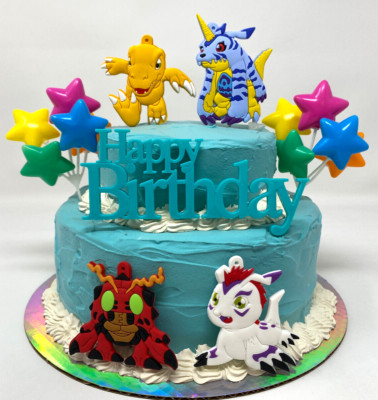 Digimon Happy Birthday Cake Topper Set ~ BRAND NEW ~ Featuring Tentomon ...