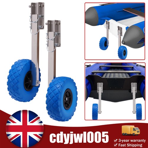 Stainless Launching Wheels Inflatable Boat Transom Wheel Fold Dinghy ...