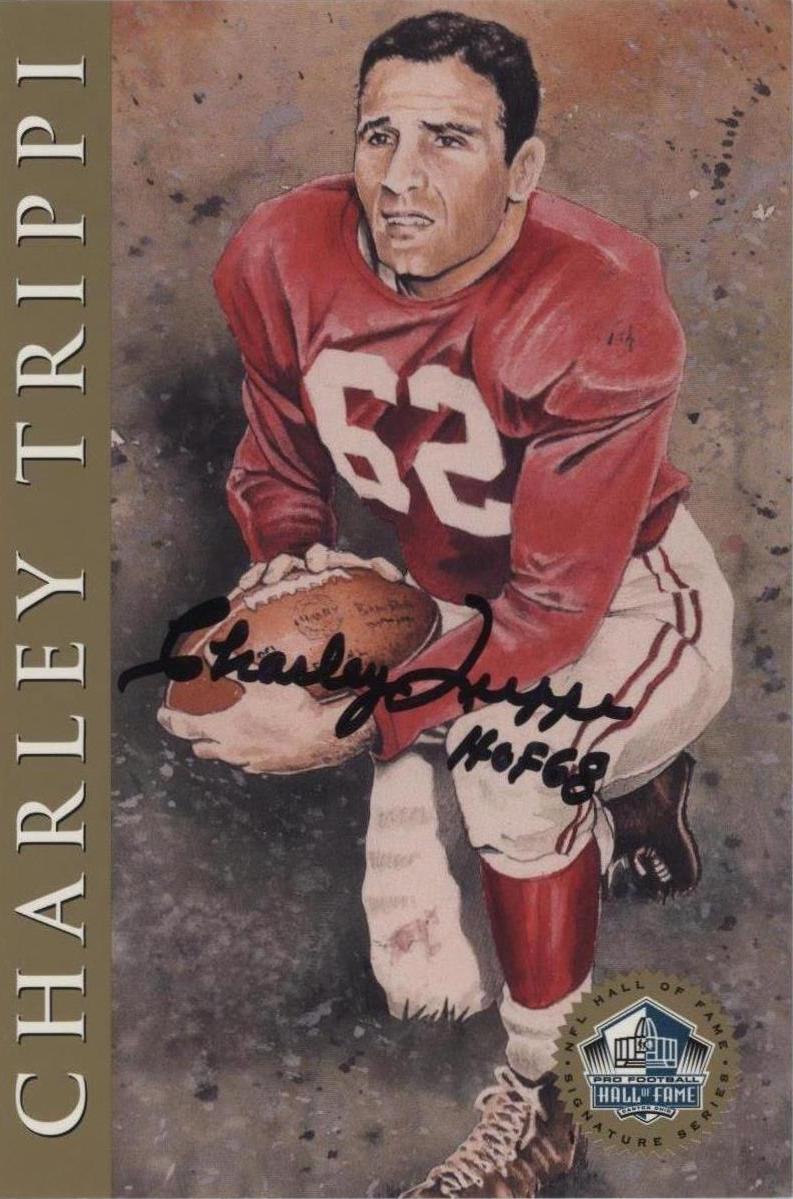 1998 NFL Hall of Fame Signature Series - Charley Trippi Gold Autographs ...