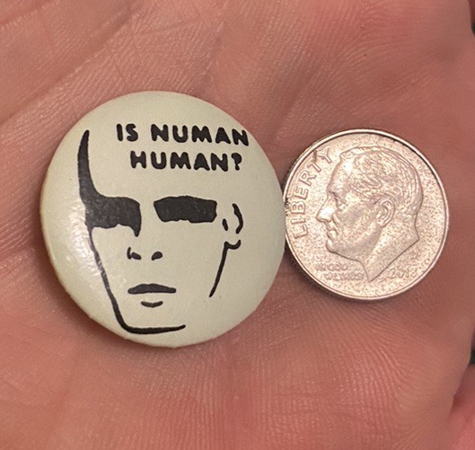 Vintage ca.1970’s Gary Numan IS NUMAN HUMAN? British Rock Music BUTTON ...