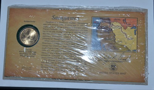 Golden Dollar Sacagawea struck on Nov.18, 1999 first day of mintage ...
