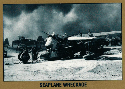Remember Pearl Harbor Seaplane Wreckage 1991 Tuff Stuff Trading Card | eBay