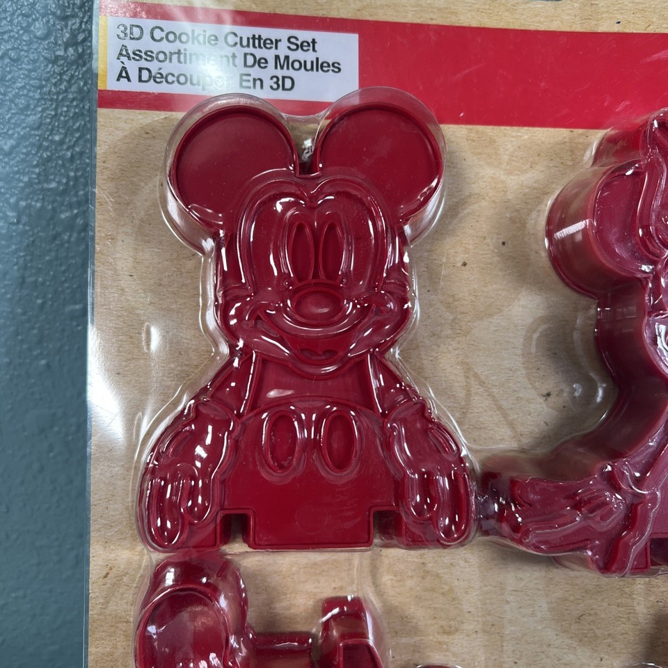 Disney Minnie Mouse Cookie Cutter Set 3D Eats Mickey Mouse Decorate ...