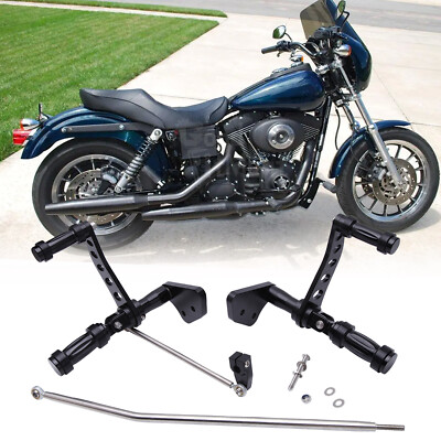 Motorcycle Forward Controls Foot Pegs For Harley Super Glide FXD FXDC ...