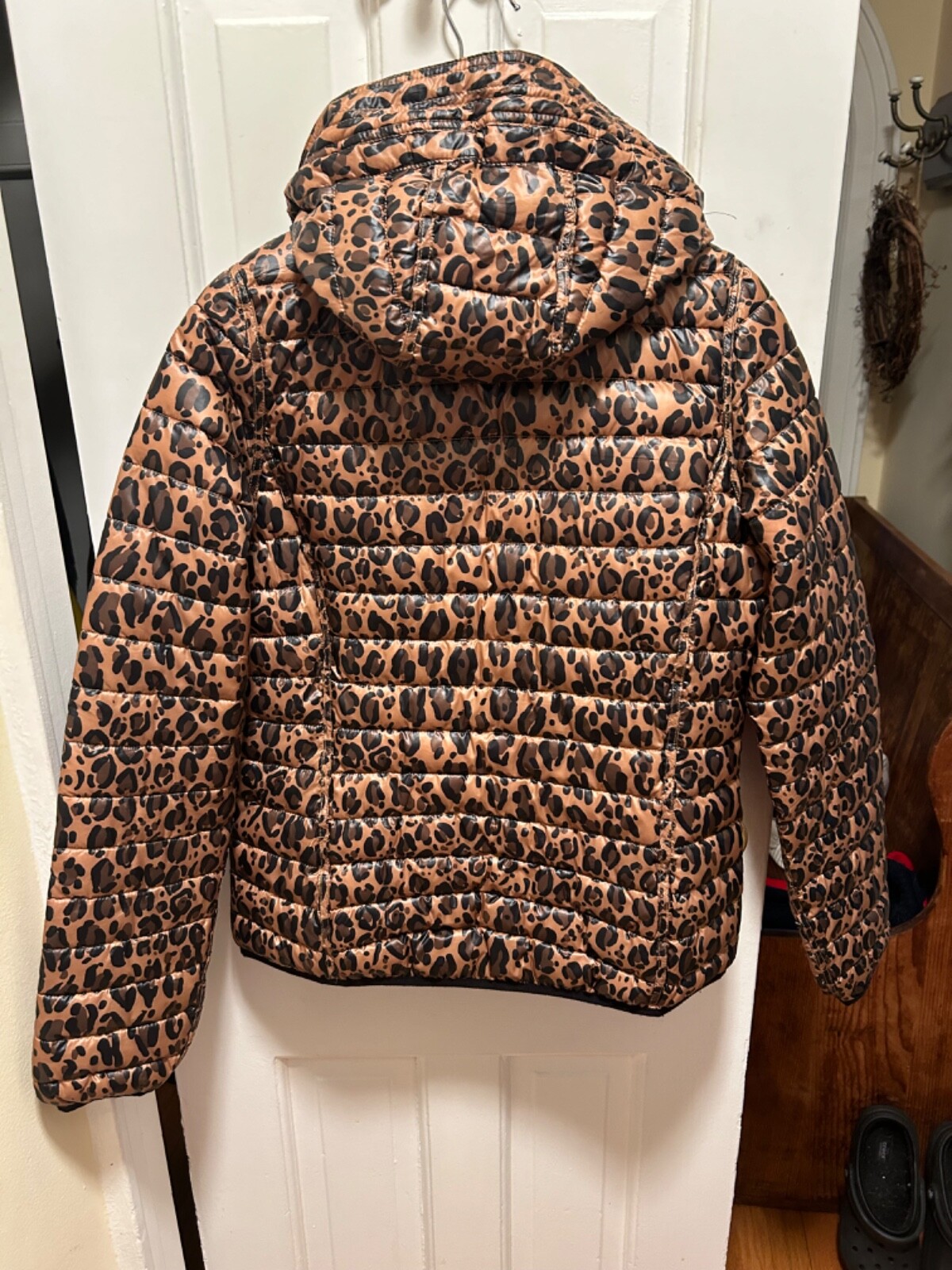 DKNY Puffer Coat - Leopard print - Small - Gem