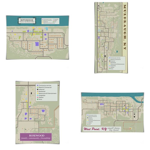 Project Zomboid Map Poster Wall Art Muldraugh Riverside Rosewood ...