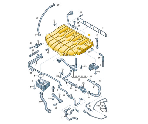 NEW AUDI TTS 8J INTAKE MANIFOLD 06F133201P OEM | eBay