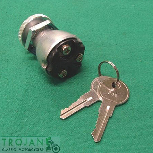 3-WAY IGNITION SWITCH, CLASSIC, TRIUMPH, BSA, UNIVERSAL, CUSTOM, CAFE ...