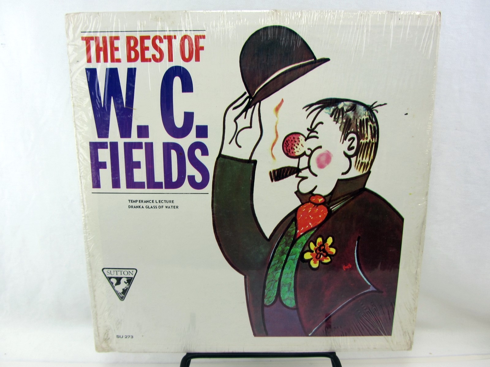 LP Record The Best of WC FIELDS SU-273 Temperance Lecture Dranka Glass ...
