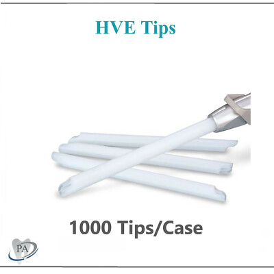 Dental HVE Tips High Volume Evacuation Suction, Vented, WHITE, 1000/Bx ...