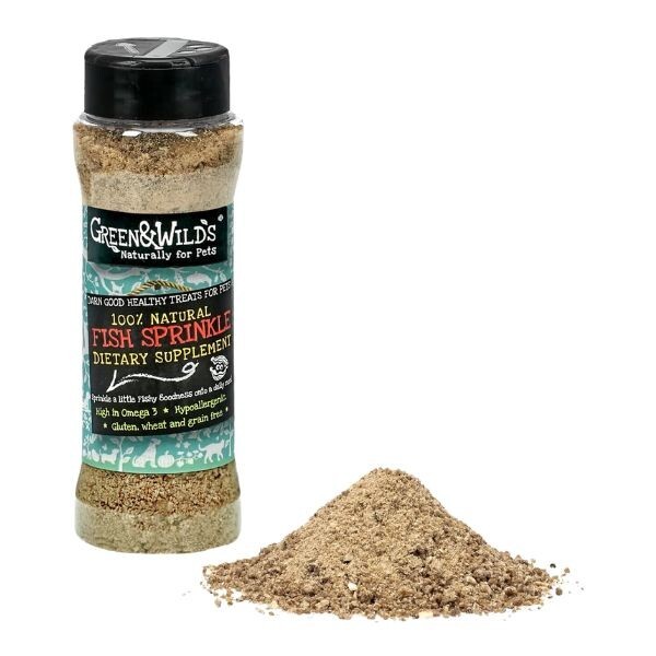 Dog Cat Food Topper Green & Wilds Fish Sprinkle 100% Natural Supplement ...