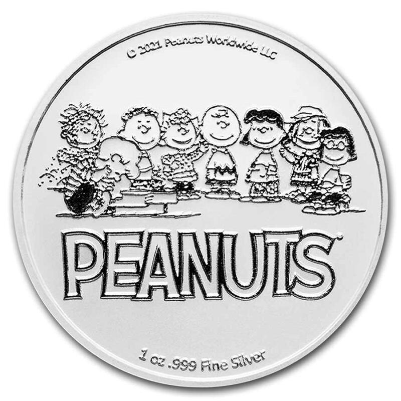 Peanuts Snoopy 1 oz Silver Round BU in Capsule