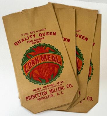Vintage 2 Lb QUALITY QUEEN Bolted Corn Meal Sack Princeton, NC Milling ...