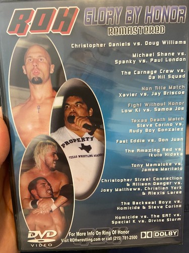 ROH Ring Of Honor Glory By Honour 2002 NEW/sealed region 1 DVD (pro ...
