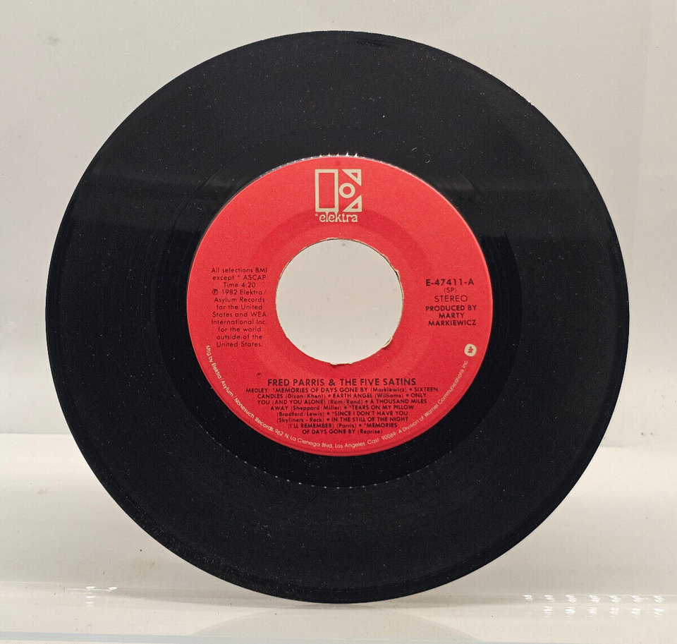 Fred Parris & The Five Satins – Medley / Loving You , 1982 - 45 RPM – E ...