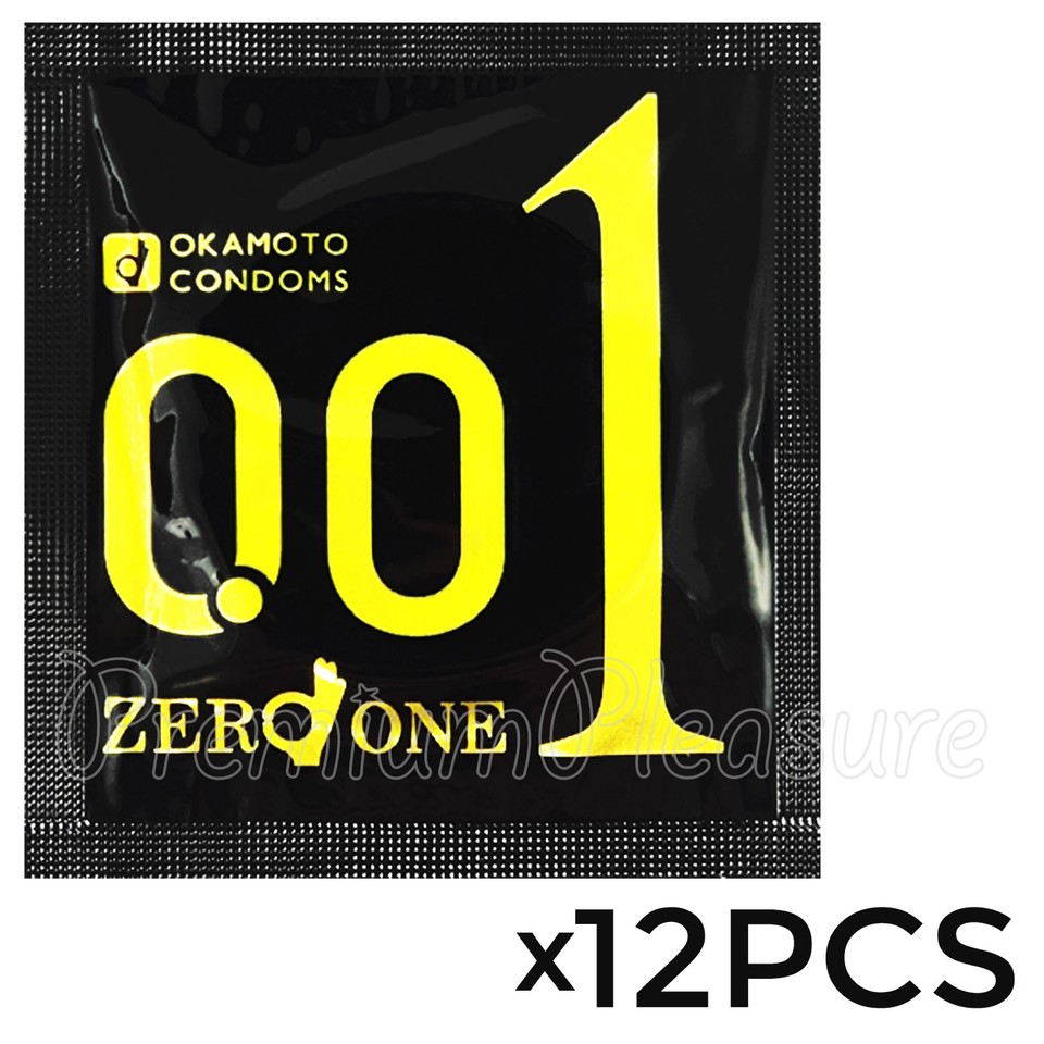 Okamoto 001 Zero One condoms Ultra thin Thinnest Polyurethane 0.01 mm ...