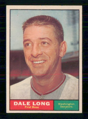 1961 TOPPS BASEBALL # 117 DALE LONG INV J7824 | eBay