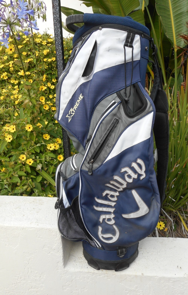 CALLAWAY Xtreme, Lightweight Cart Bag - Blue/White with rain cover! | eBay