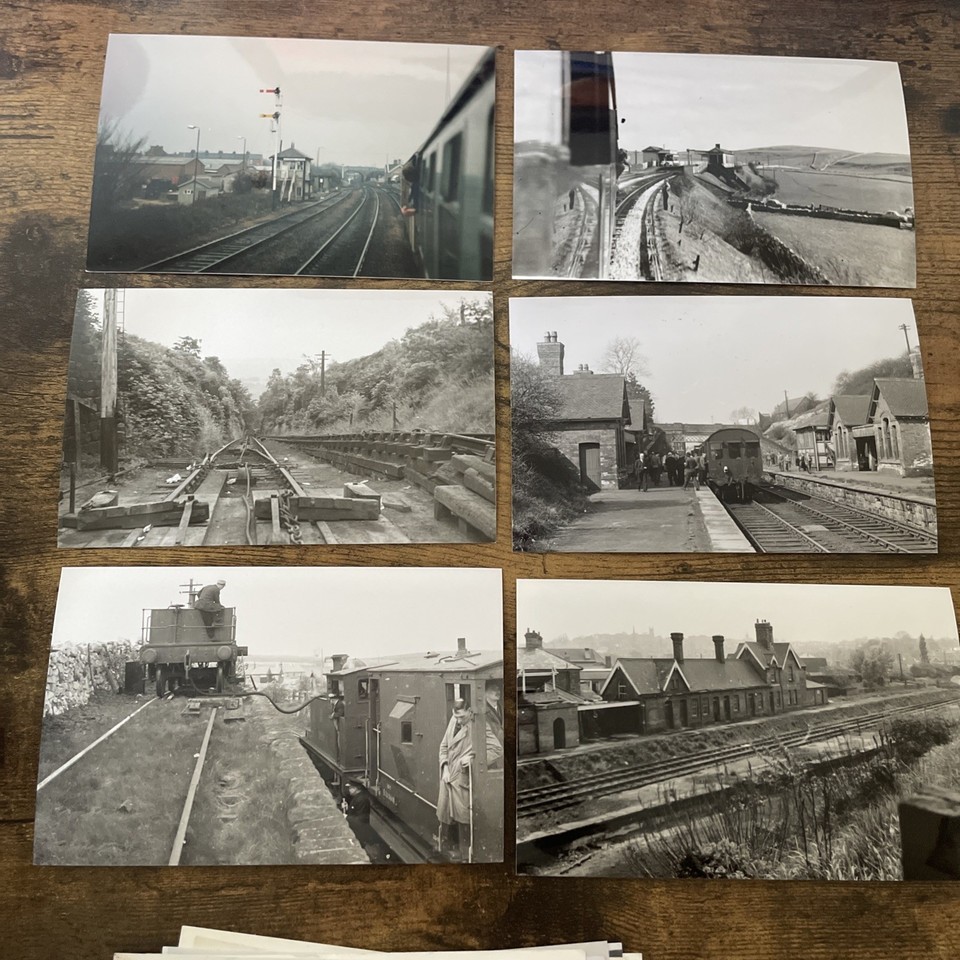 A16. Locomotive Trains /Stations railway photograph Lot All DERBYSHIRE ...