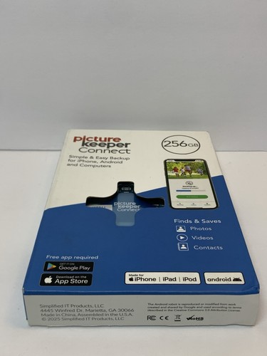 Picture Keeper Connect USB Drive 256GB for iPhone, Android, PC ~ NEW ...