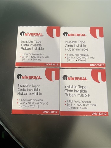 Universal Invisible Tape, Clear, 4pack Lot | eBay