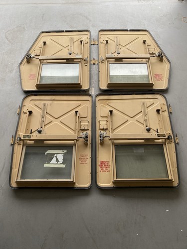 AM General Humvee Hmmwv Hummer H1 Flat X Doors-Excellent Condition-OEM ...