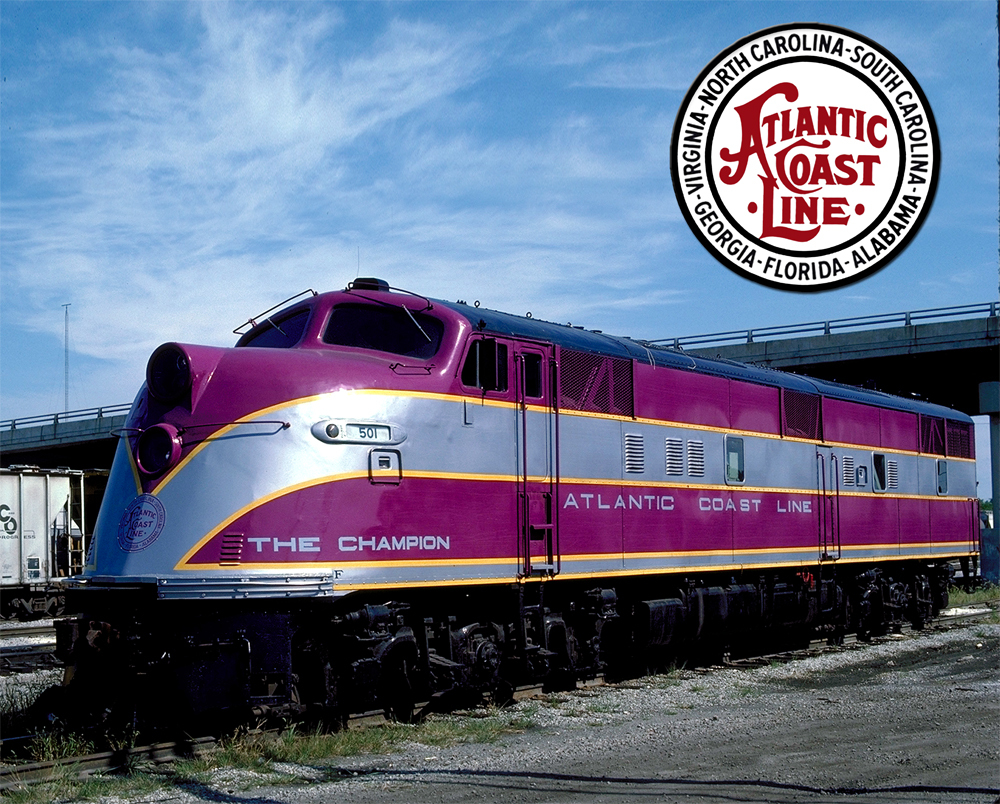 Atlantic Coast Line E6 Train Sturdy Metal Sign Logo Photo | eBay