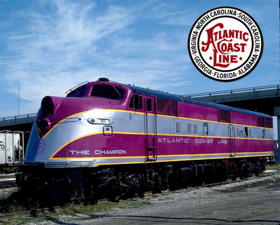 Atlantic Coast Line E6 Train Sturdy Metal Sign Logo Photo | eBay