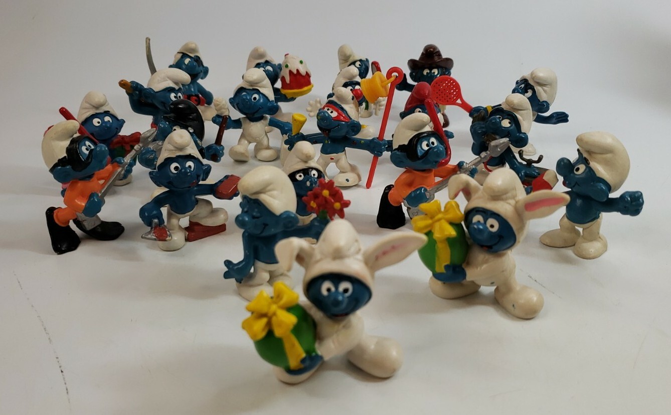 Lot of 20 Vintage Smurf Figurines 1980’s | eBay
