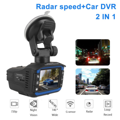 2 in 1 Radar Speed Detector 1080P Car DVR Recorder Video Dash Camera G ...