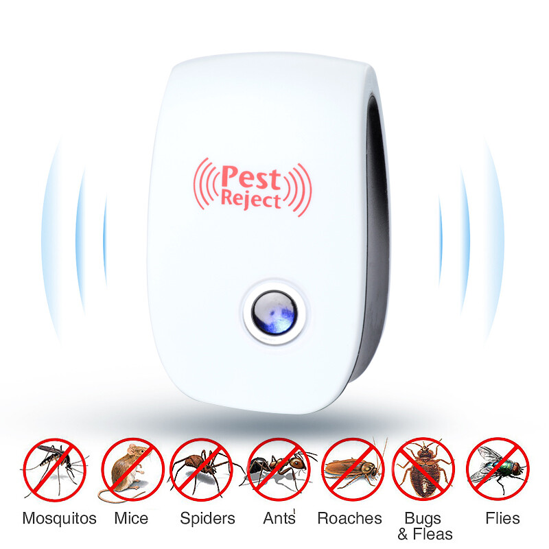 1/6Pcs Electronic Pest Repeller Ultrasonic Sonic Transonic Bat Rat ...