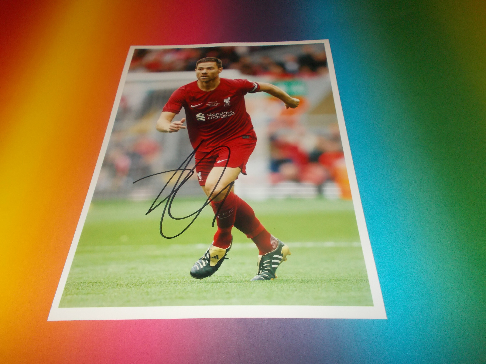 Xabi Alonso Liverpool FC Spain signed autograph Autogramm 8x11 photo in ...