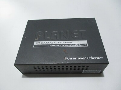 PLANET GTP-805A 1000BASE-X to 10/100/1000BASE-T 802.3at PoE Media ...