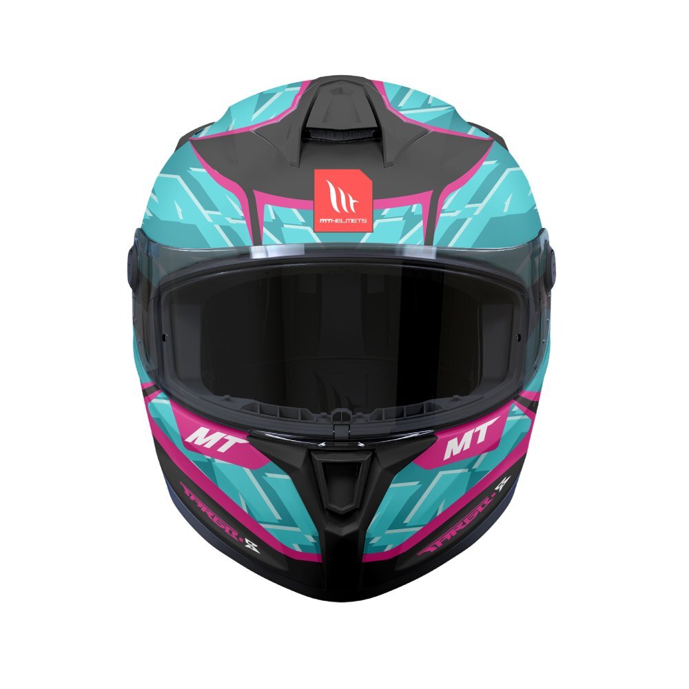 MT TARGO S SURT FULL FACE ECE22.06 MOTORBIKE HELMET C8 MATT BLACK BLUE ...