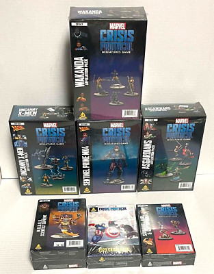 Marvel Crisis Protocol MCP Lot of 7 Sets MODOK X-Men Wakanda 2022 ...