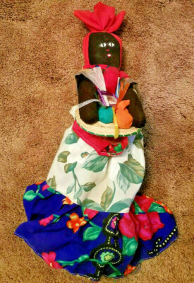 Authentic Jamaican Rag Doll In Dress -- SET of 2 Bundle HANDMADE | eBay
