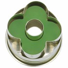 Städter Linzer cookie cutter with ejector 4er rosette cookie cutter ...
