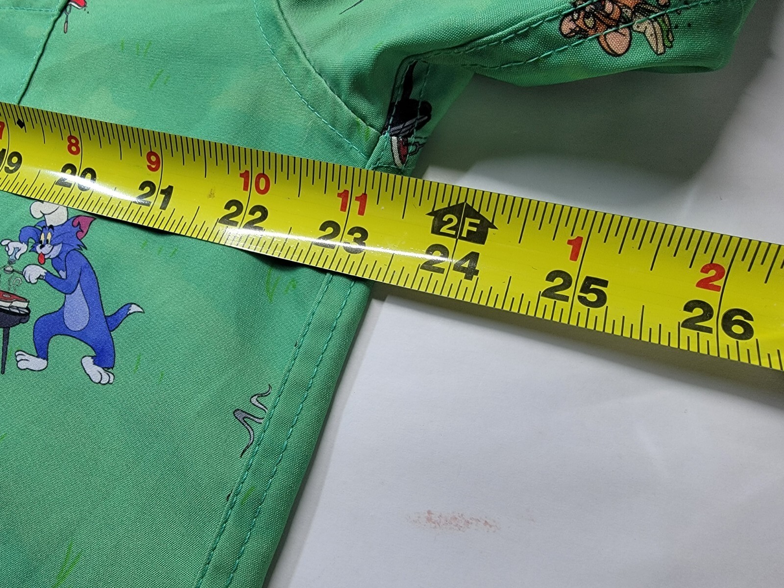 Men's XL RSVLTS Tom & Jerry AOP All Over Pattern Gree… - Gem