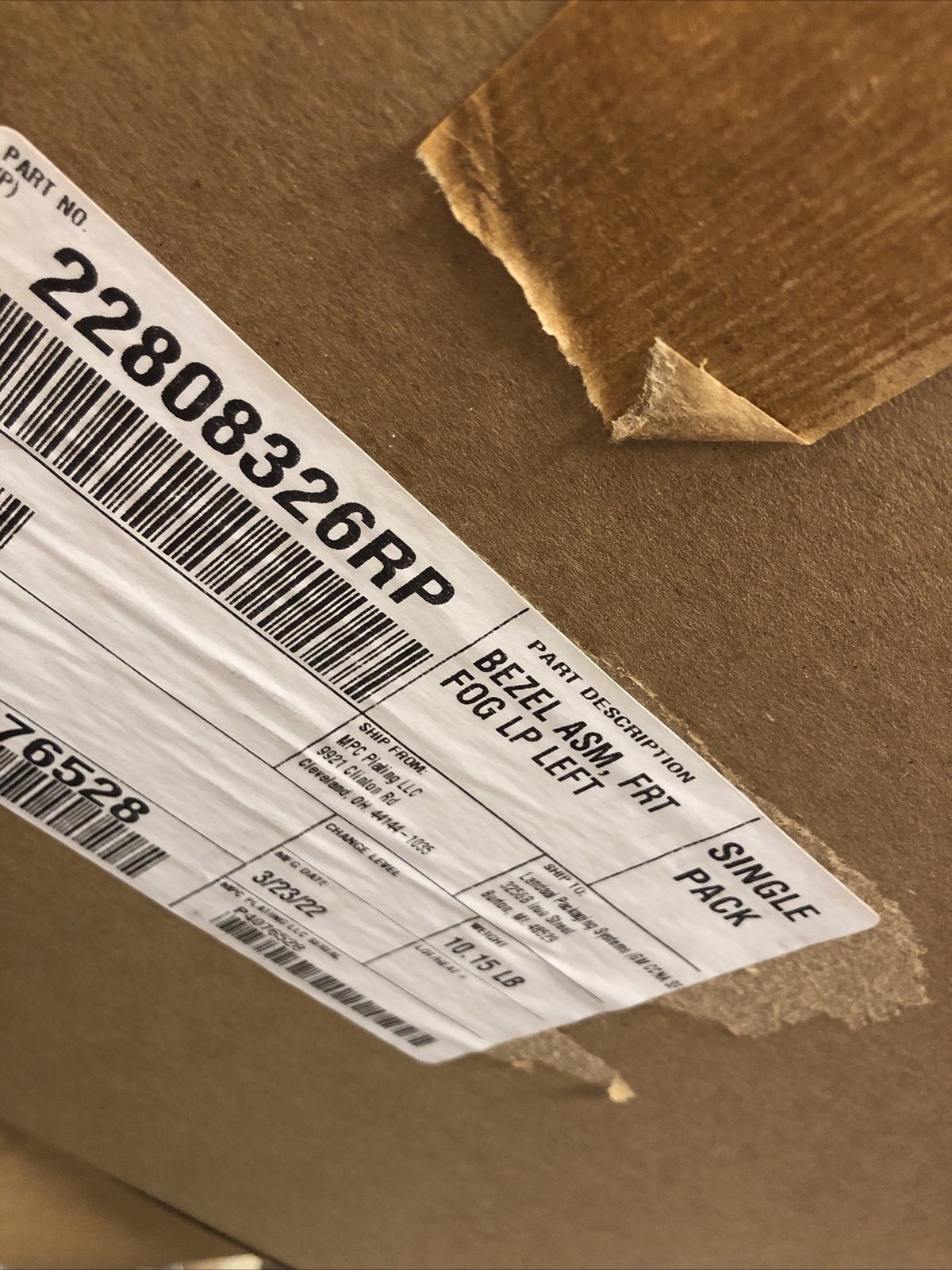 OEM Fog Light Bezel Cover Left Driver Black Chrome 10-16 Equinox ...