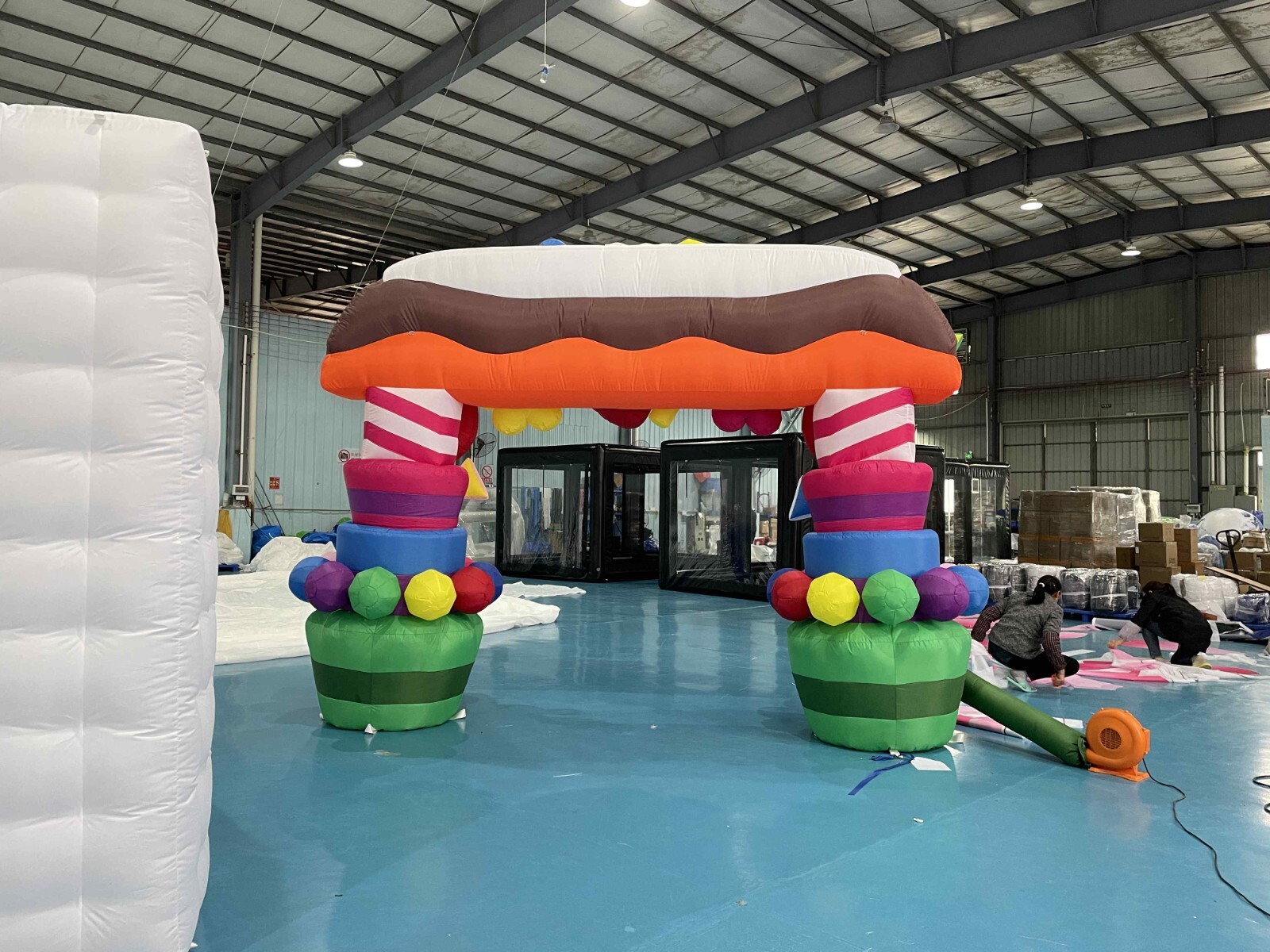 Inflatable Candy Arch Curtain Meters Archway Advertising Bow forEvent ...