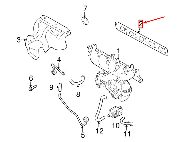 Volvo V50 Exhaust Manifold Gasket 8699467 Genuine for sale online | eBay