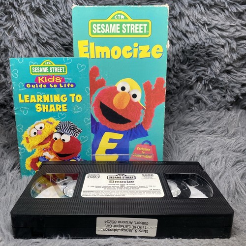 Elmocize VHS Tape 1996 Elmo Kids Video Sesame Street Exercise Workout ...