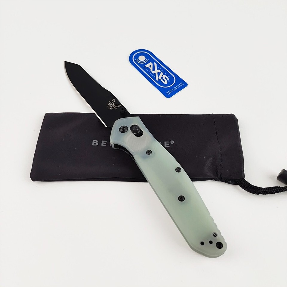 Benchmade Osborne 940BK-2004 Jade Handle Black CPM-M4 Blade AXIS ...