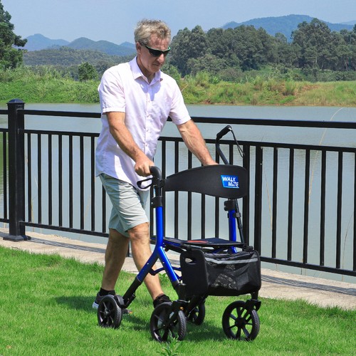 Walk Mate Rollator Pro Walker for Seniors Taller 5~7ft W/ Height ...