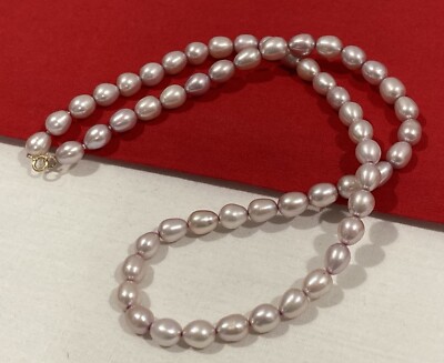 Vintage IPS 585 14k Yellow Gold Clasp Pink Baroque Pearl Beaded ...