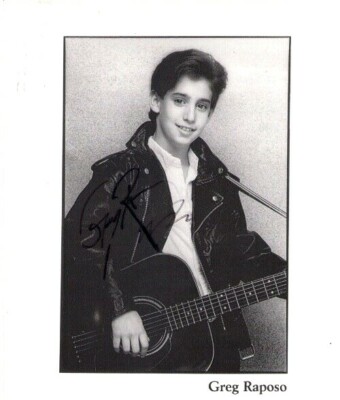GREG RAPOSO young pop star from Dream Street 8x10 original autographed ...