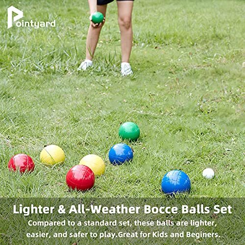 90mm Bocce Ball Set Lighter Bocci Ball Sets With 8 Pe Bocce Balls1 ...